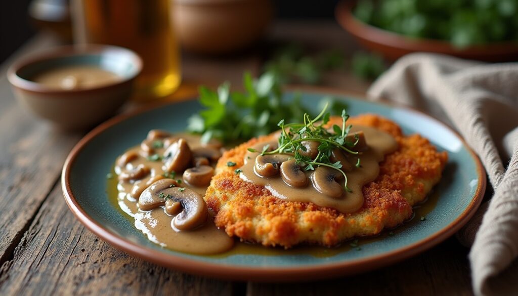 Klassisches Jägerschnitzel mit Pilzrahmsoße • Grizzly Foods